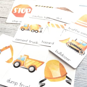 Construction Flashcards for Preschool, Printable Flashcards for ...