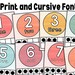 Printable Number Posters Classroom Decor, Boho, Watercolor, Boho ...