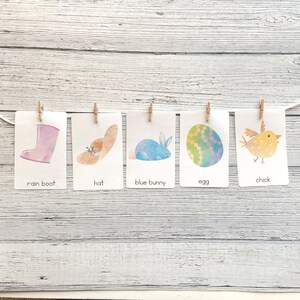 Easter Flashcards for Preschool, Printable Easter Flash Cards ...