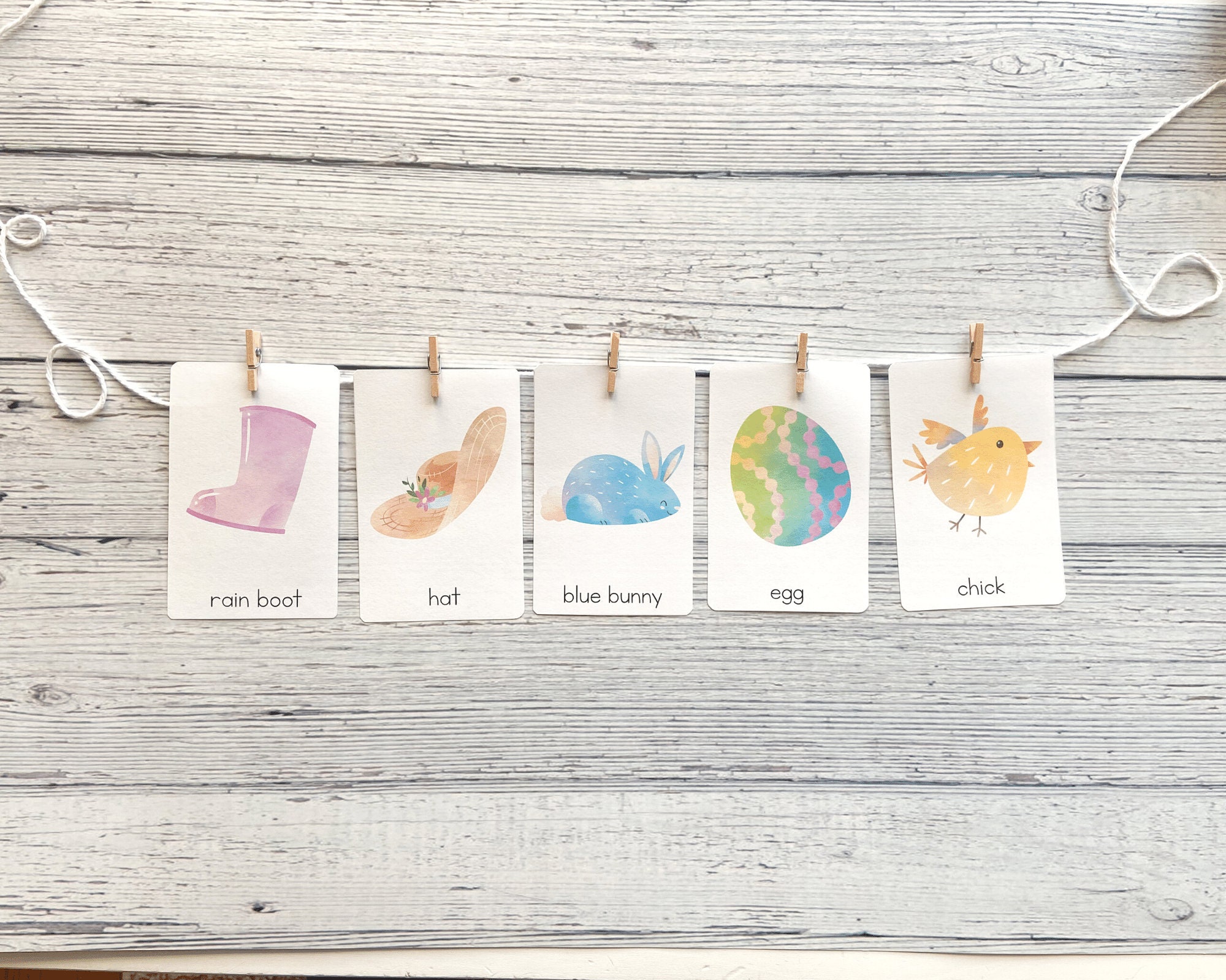 Easter Flashcards for Preschool, Printable Easter Flash Cards ...