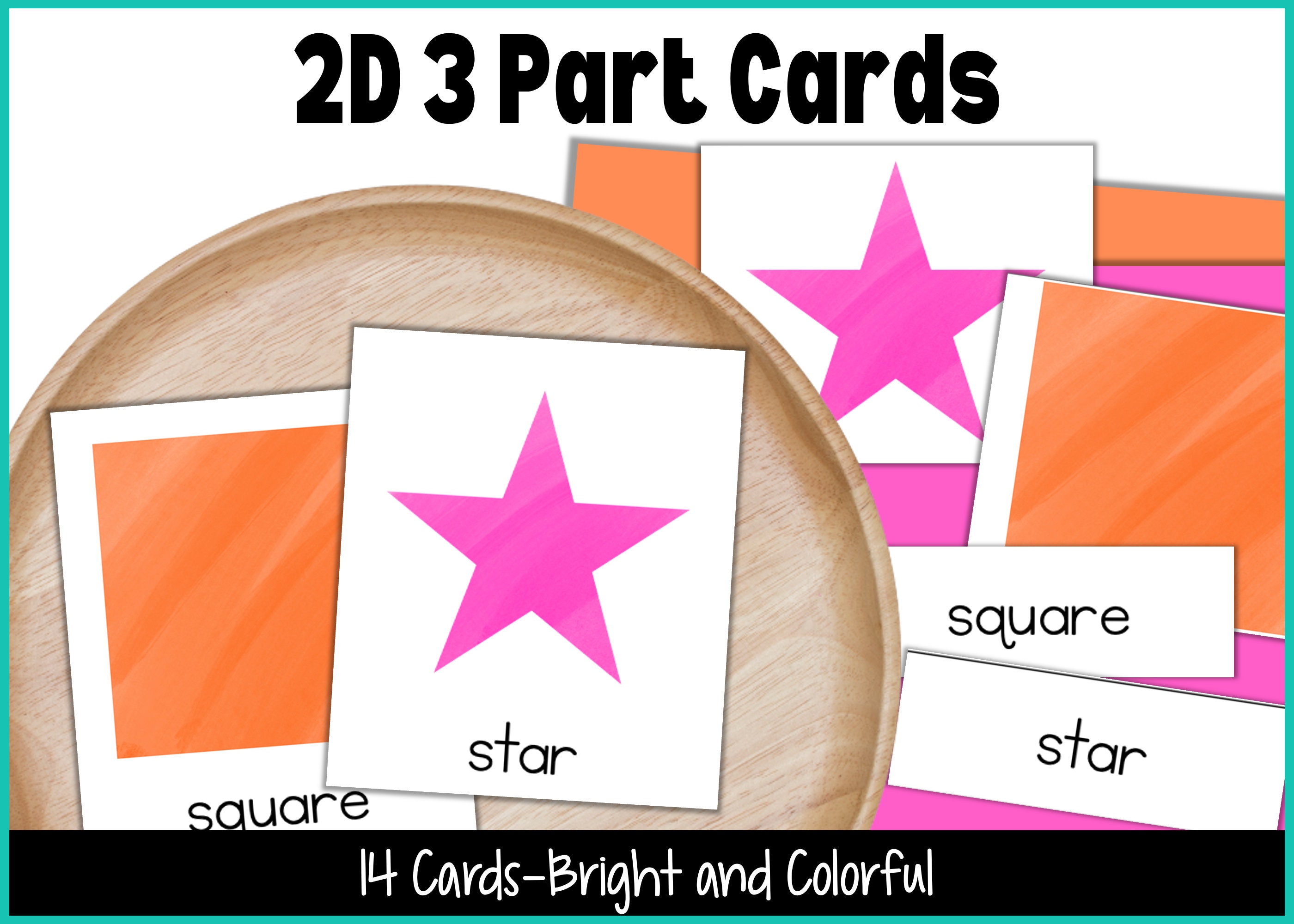 2D Shape Flashcards for Preschool, Printable Shape Flashcards for ...