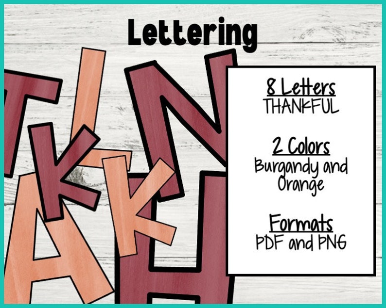 Thanksgiving Bulletin Board Set, Fall Bulletin Board Kit, Thankful ...