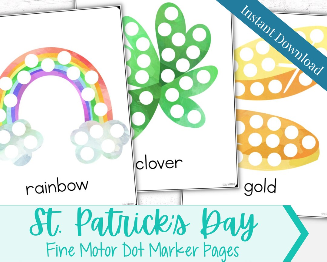 St. Patrick's Day Dot Marker Pages for Preschool and Kindergarten ...