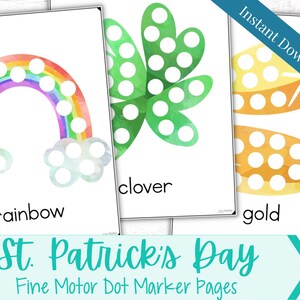 St. Patrick's Day Dot Marker Pages for Preschool and Kindergarten ...