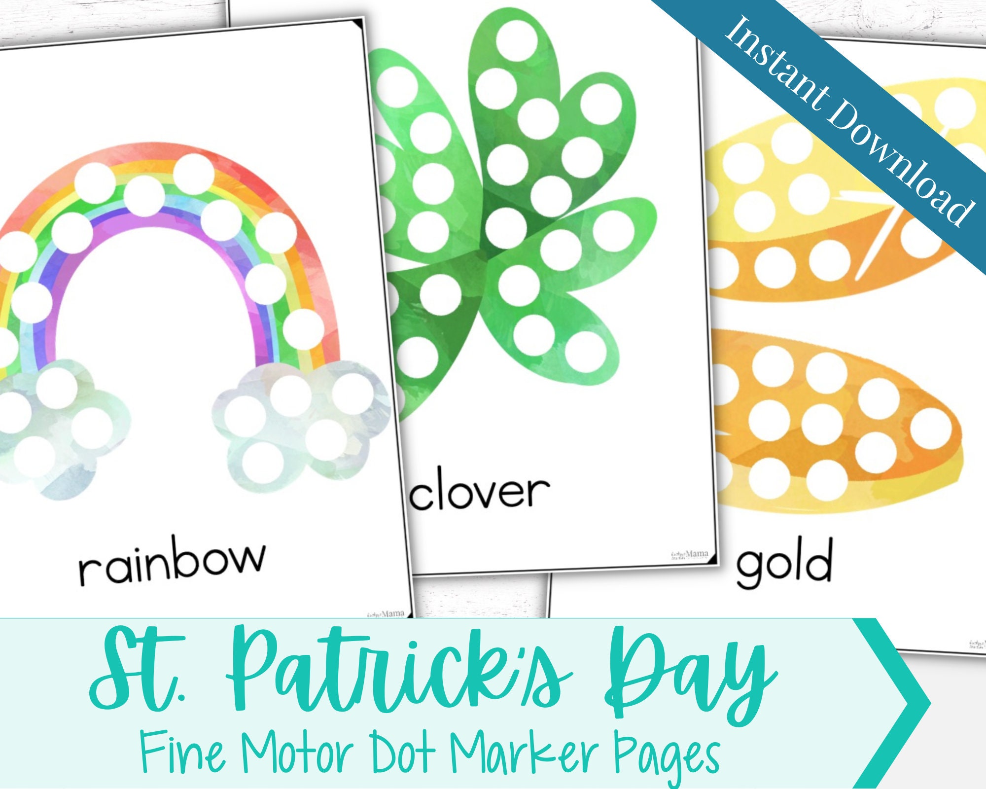 St. Patrick's Day Dot Marker Pages for Preschool and Kindergarten ...