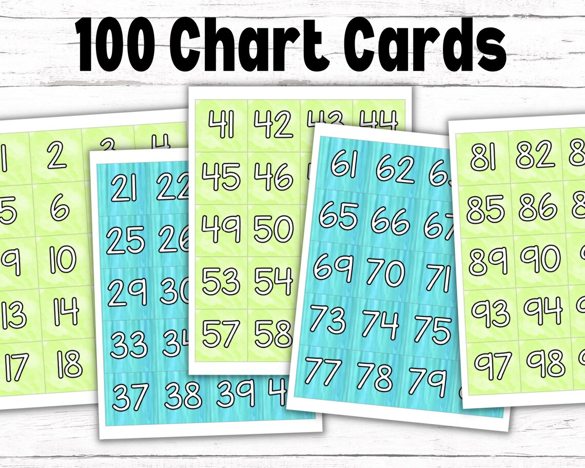 Printable Number Posters Classroom Decor Shiplap Watercolor - Etsy