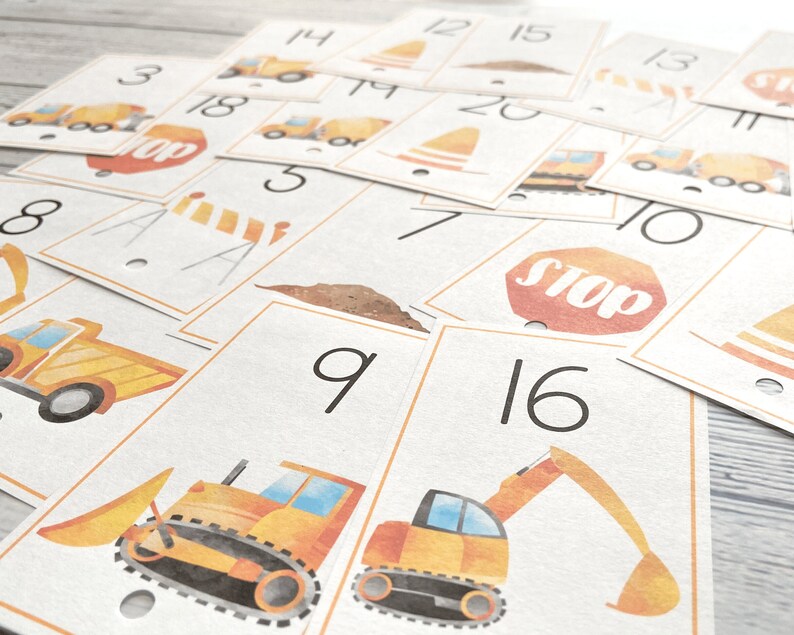 Construction Preschool One to One Counting Activity Construction ...