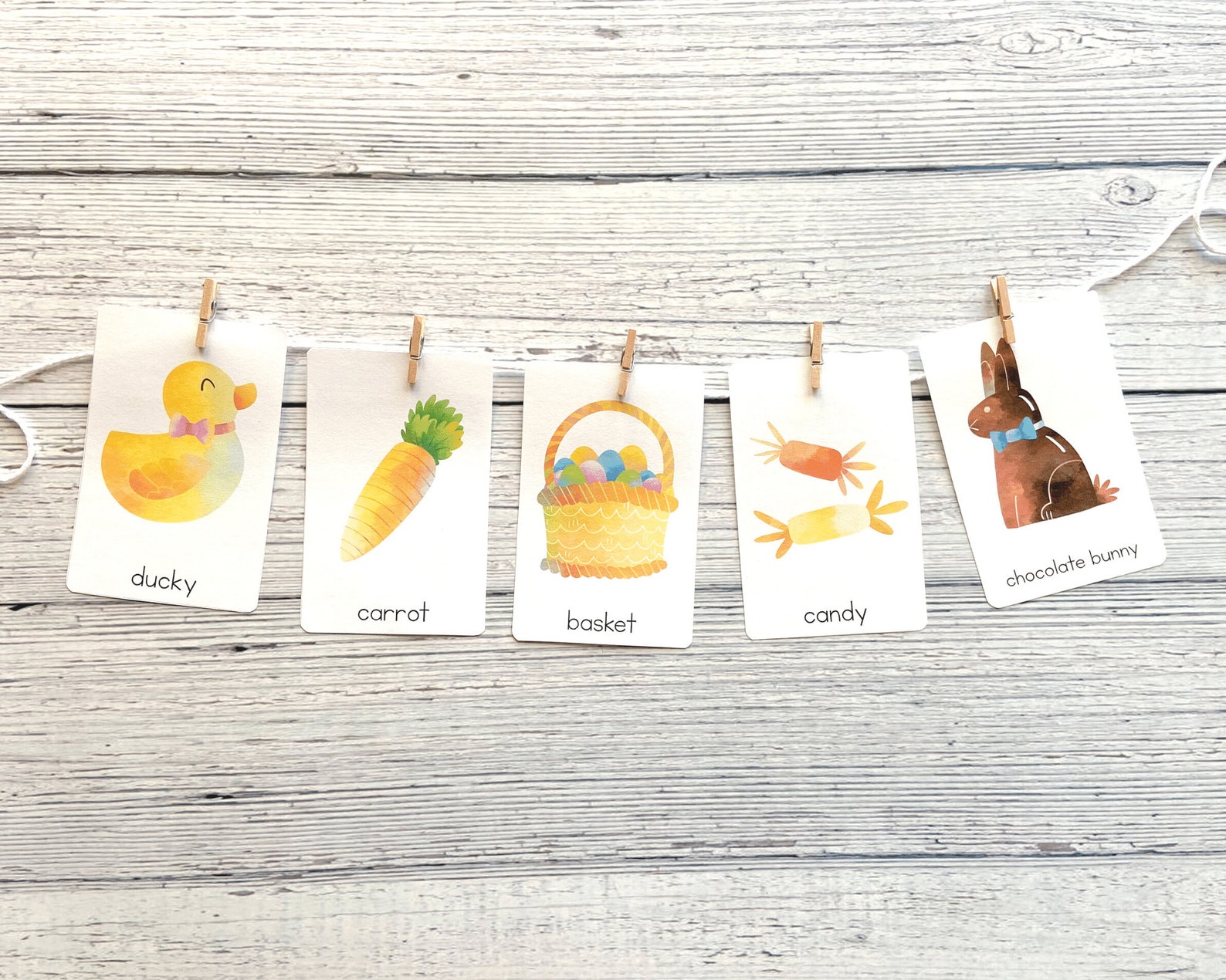 Easter Flashcards for Preschool, Printable Easter Flash Cards ...