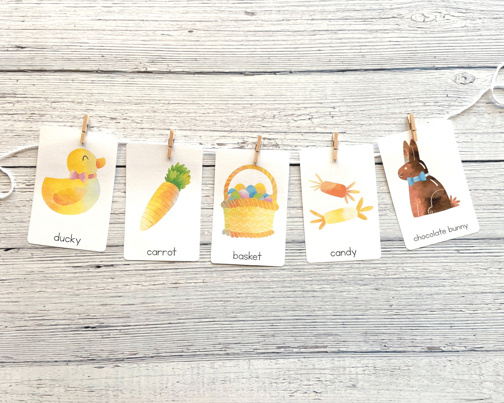 Easter Flashcards for Preschool, Printable Easter Flash Cards ...
