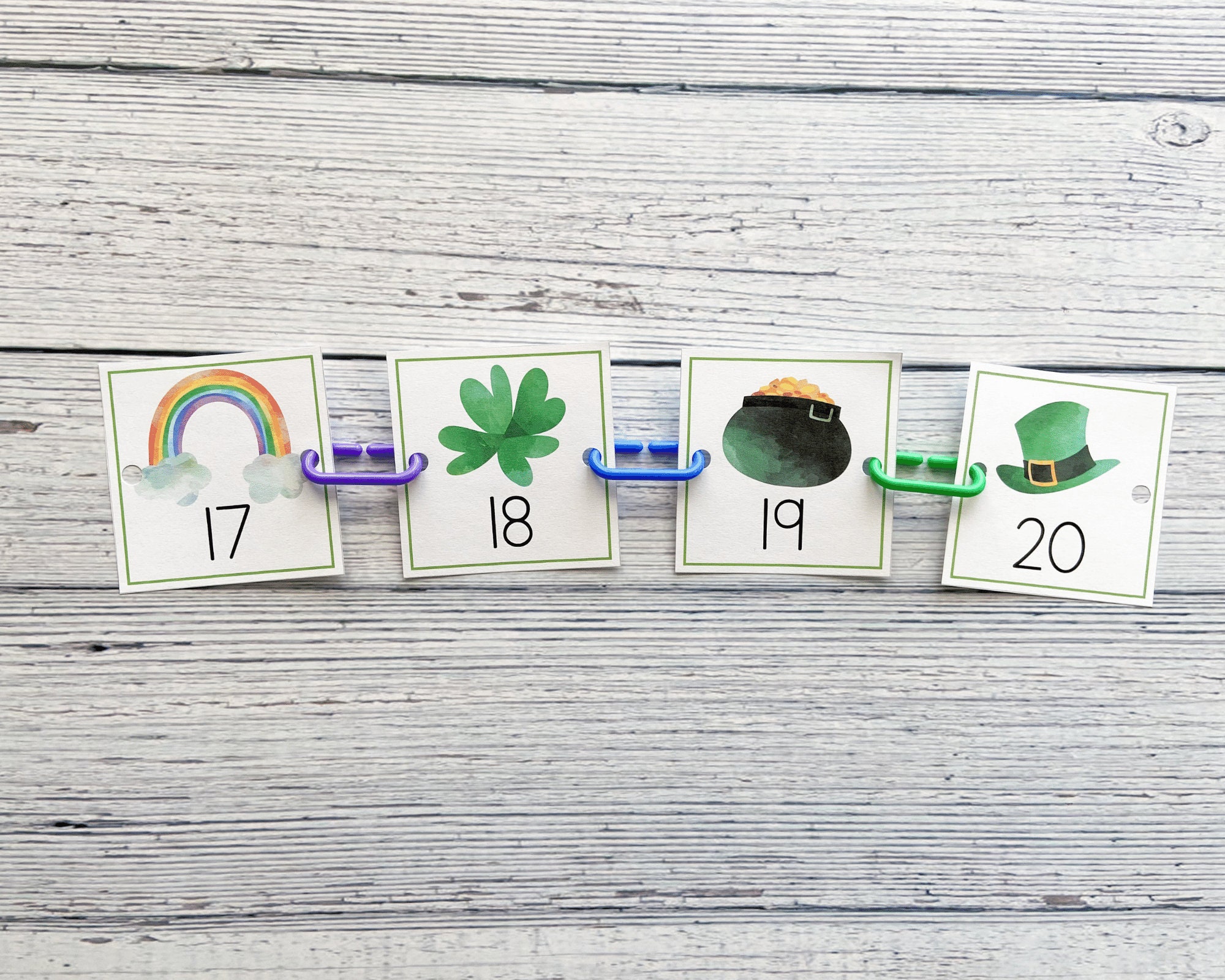 St. Patrick's Day Preschool One to One Counting Activity, St. Patrick's ...