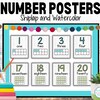 Printable Shape Posters Classroom Decor, White, Classic, Watercolor, 2D ...
