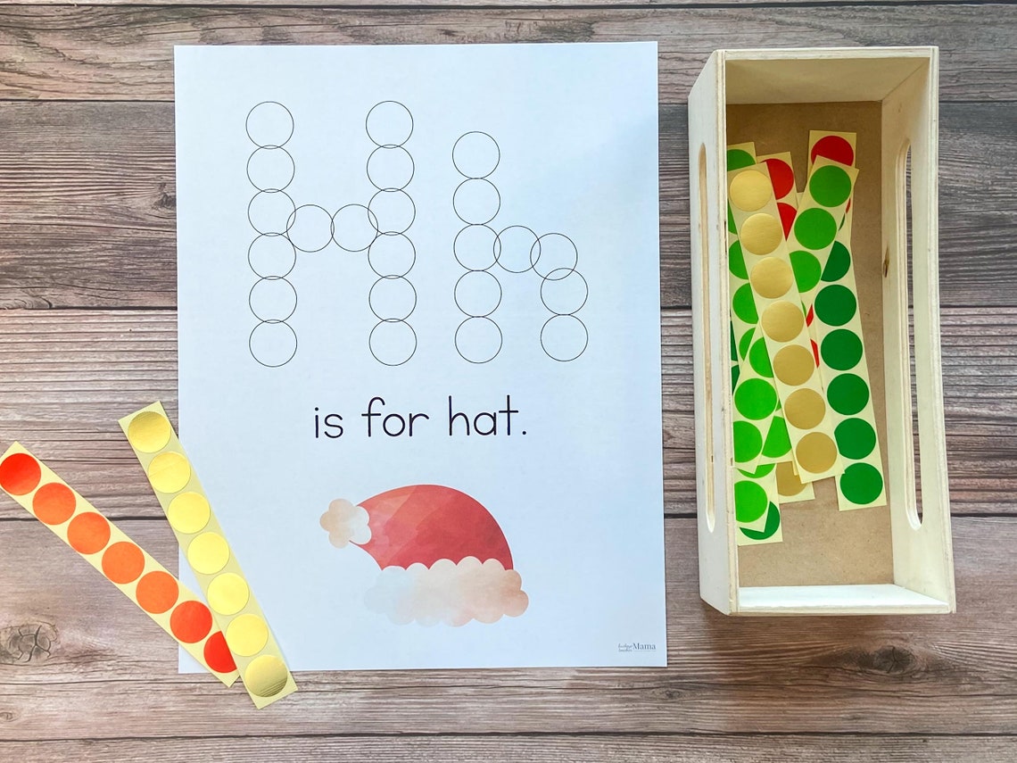 Christmas Dot Marker Pages for Preschool and Kindergarten | Etsy