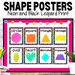 Printable Shape Posters Classroom Decor, Rainbow Leopard Print ...