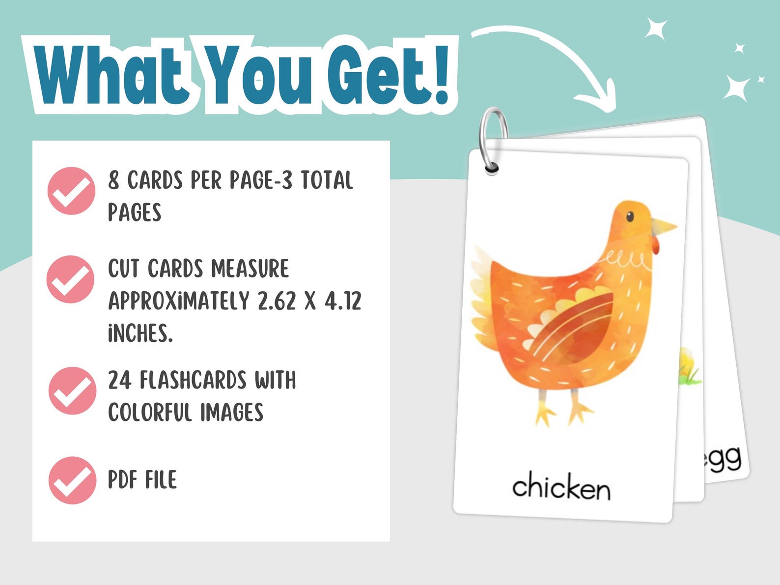 Easter Flashcards for Preschool, Printable Easter Flash Cards ...