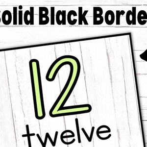 Printable Number Posters Classroom Decor, Shiplap, Watercolor, Teal ...