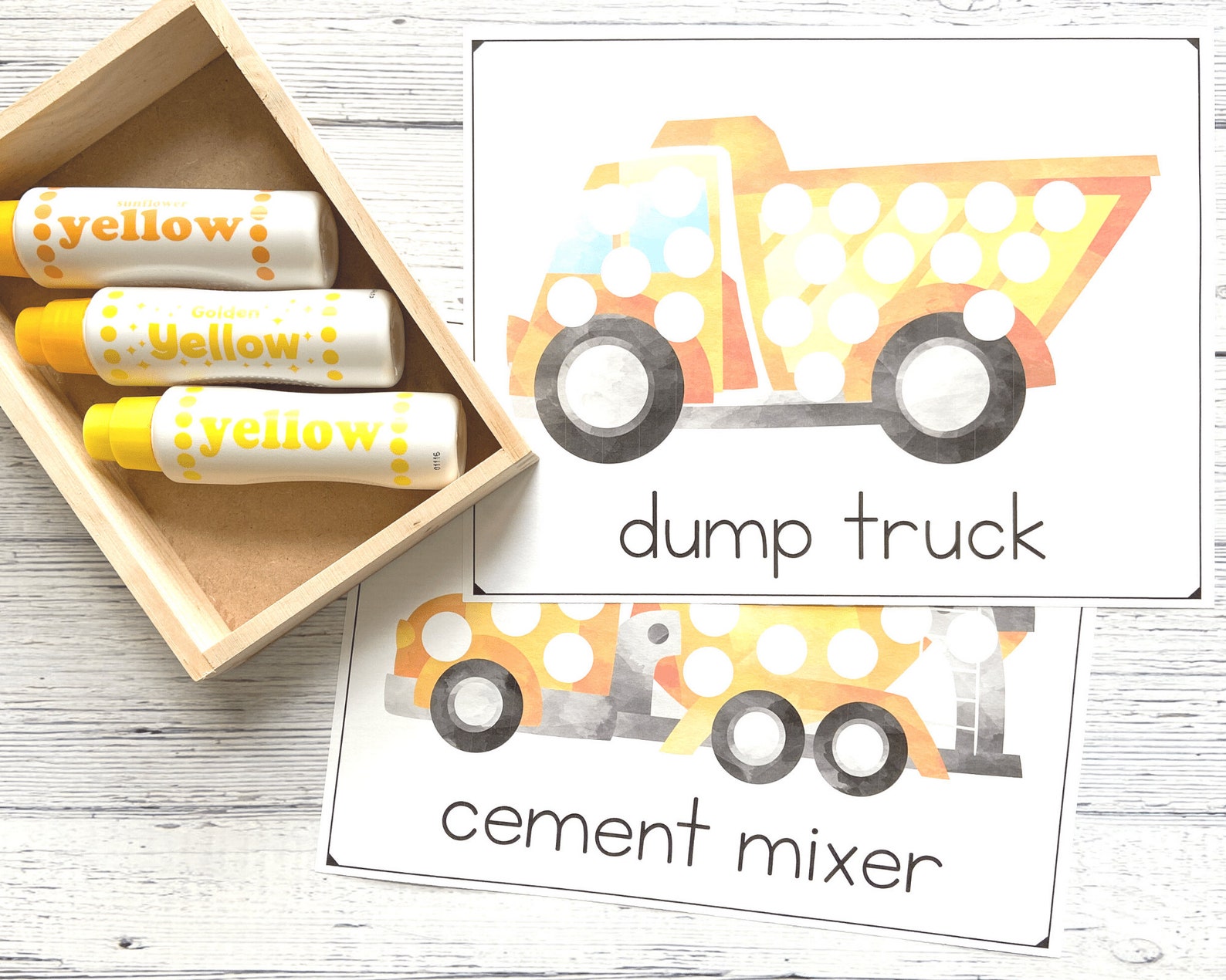 Construction Dot Marker Pages for Preschool and Kindergarten - Etsy