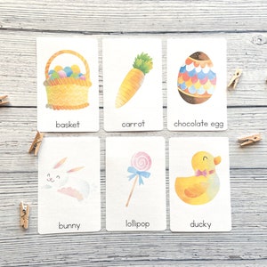 Easter Flashcards for Preschool, Printable Easter Flash Cards ...