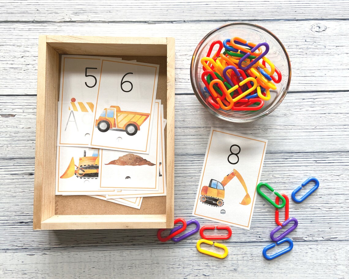 Construction Preschool One to One Counting Activity Construction ...