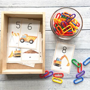 Construction Preschool One to One Counting Activity | Construction ...