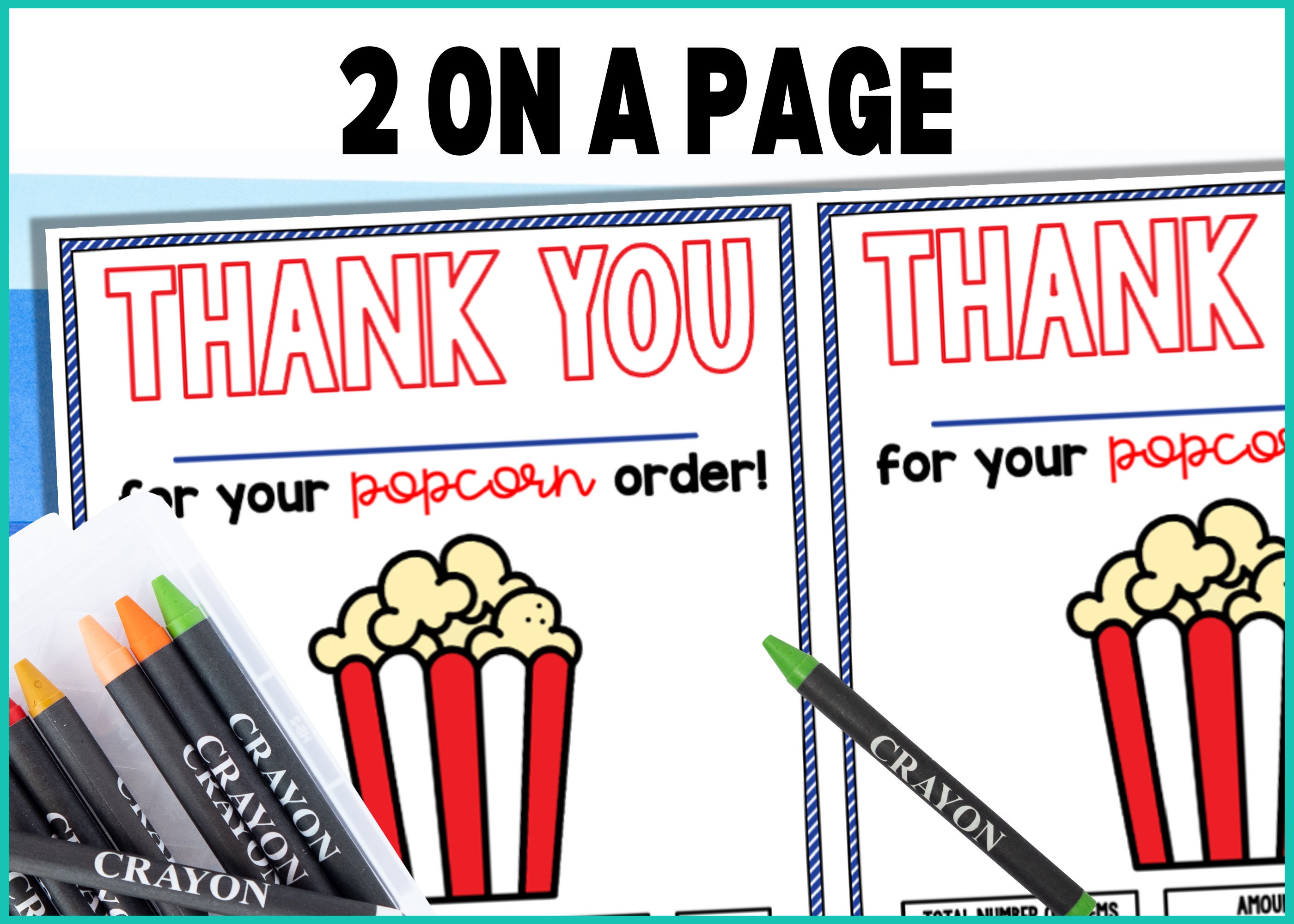 Boy Scout Thank You Cards for Popcorn, Boy Scout Popcorn Order Form ...