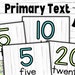 Printable Number Posters Classroom Decor Shiplap Watercolor - Etsy