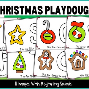 Christmas Playdough Mats for Fine Motor, Fine Motor Activity ...