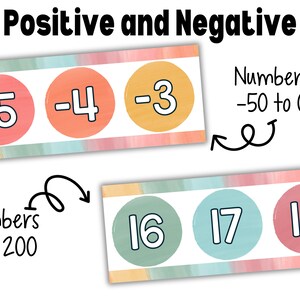 Printable Boho Numberline Posters for Classroom Decor, Boho Numbers ...