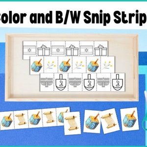 Hanukkah Scissor Practice Activity for Preschool, Fine Motor Cutting ...