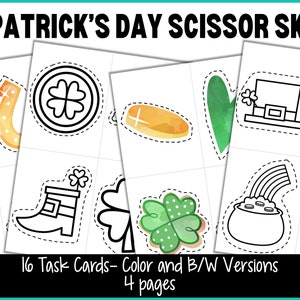 St. Patrick's Day Cutting and Tracing Pages for Preschool, Printable ...