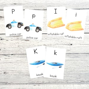 ABC Transportation Flash Cards, Vehicle Flashcards, Alphabet Vehicle ...