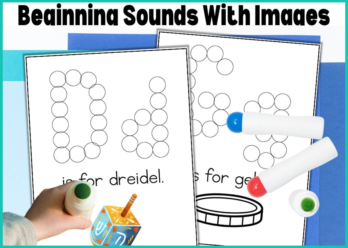 Hanukkah Dot Marker Printable, December Fine Motor Dabber Activities ...
