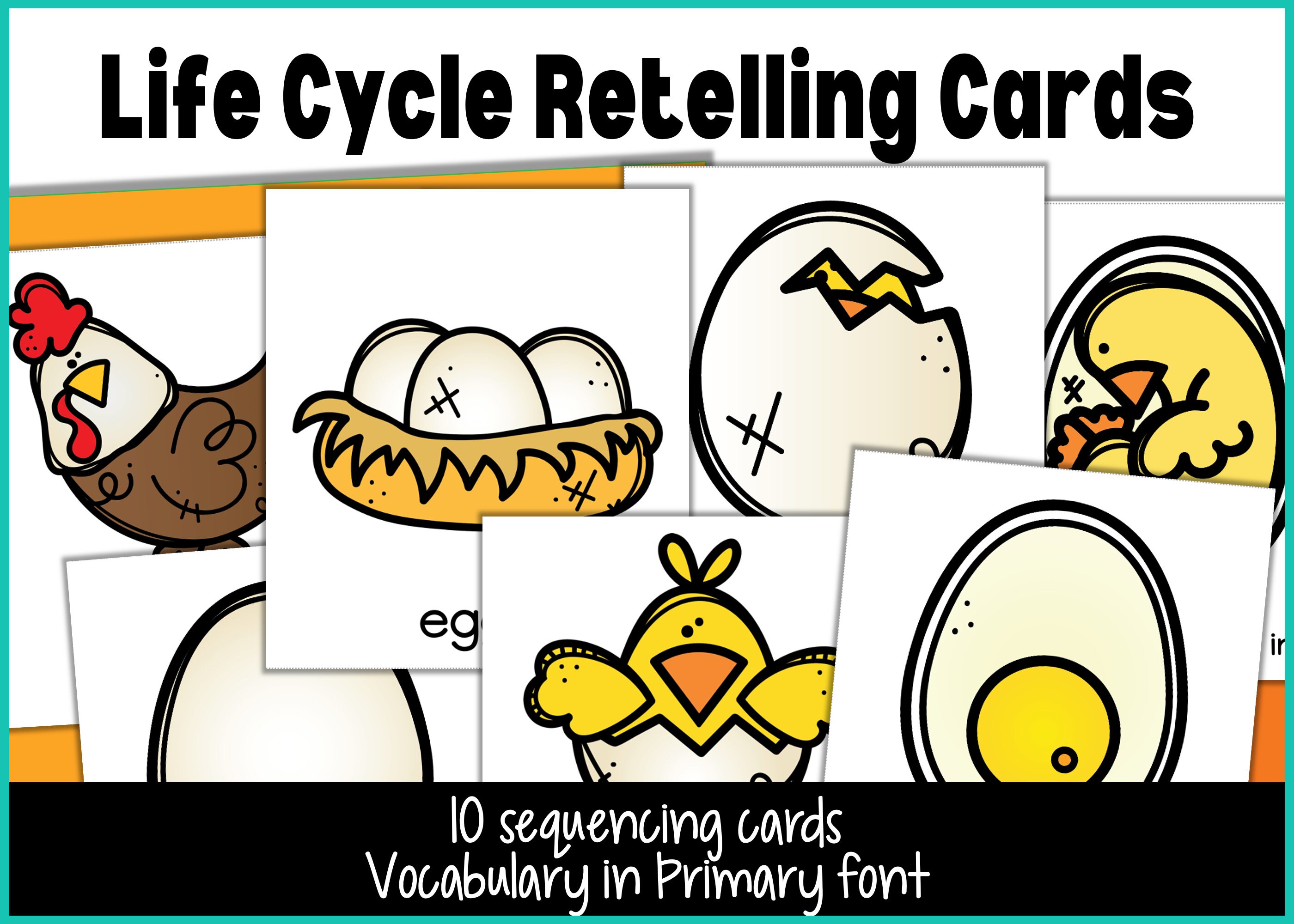 Chicken Life Cycle Emergent Reader Book and Activities | Homeschool ...