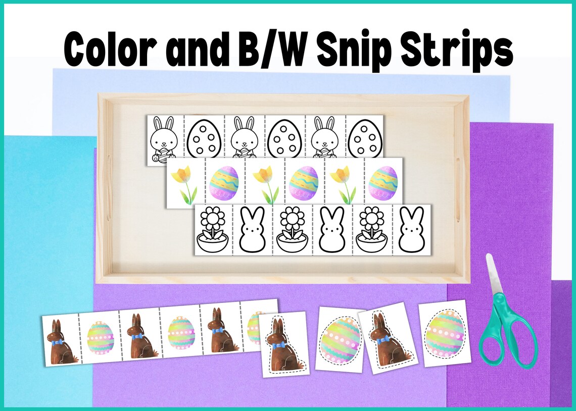 Easter Cutting and Tracing Pages for Preschool, Easter Printable ...