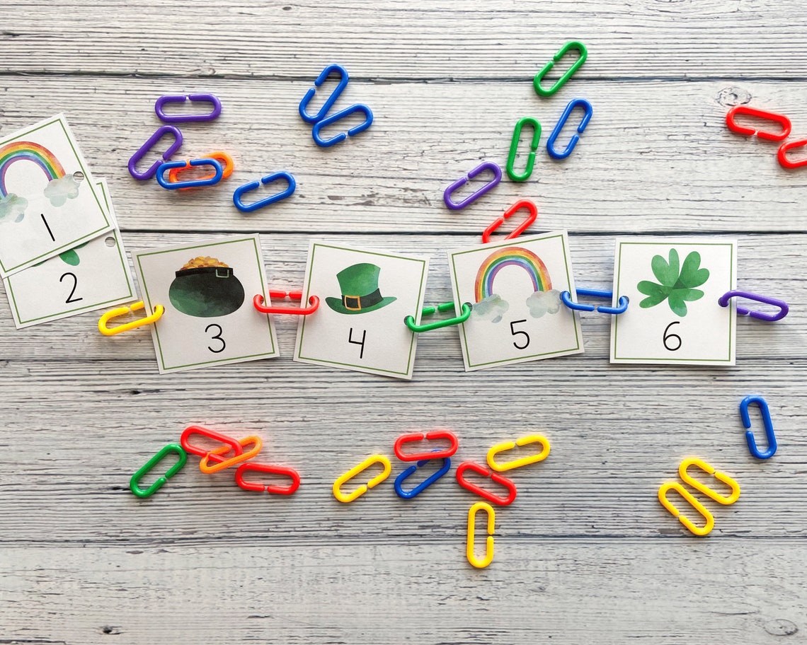 St. Patrick's Day Preschool One to One Counting Activity, St. Patrick's ...