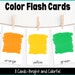 Color Flashcards for Preschool, Printable Shape Flashcards for Toddlers ...