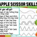 Apple Cutting and Tracing Pages for Preschool, Apple Cutting Practice ...