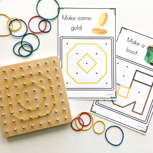 St. Patrick's Day Geoboard Activities for Preschool and Kindergarten ...
