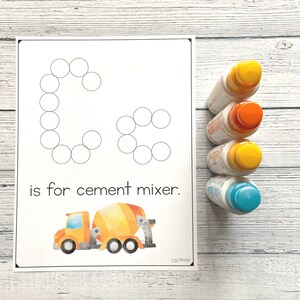 Construction Dot Marker Pages for Preschool and Kindergarten ...