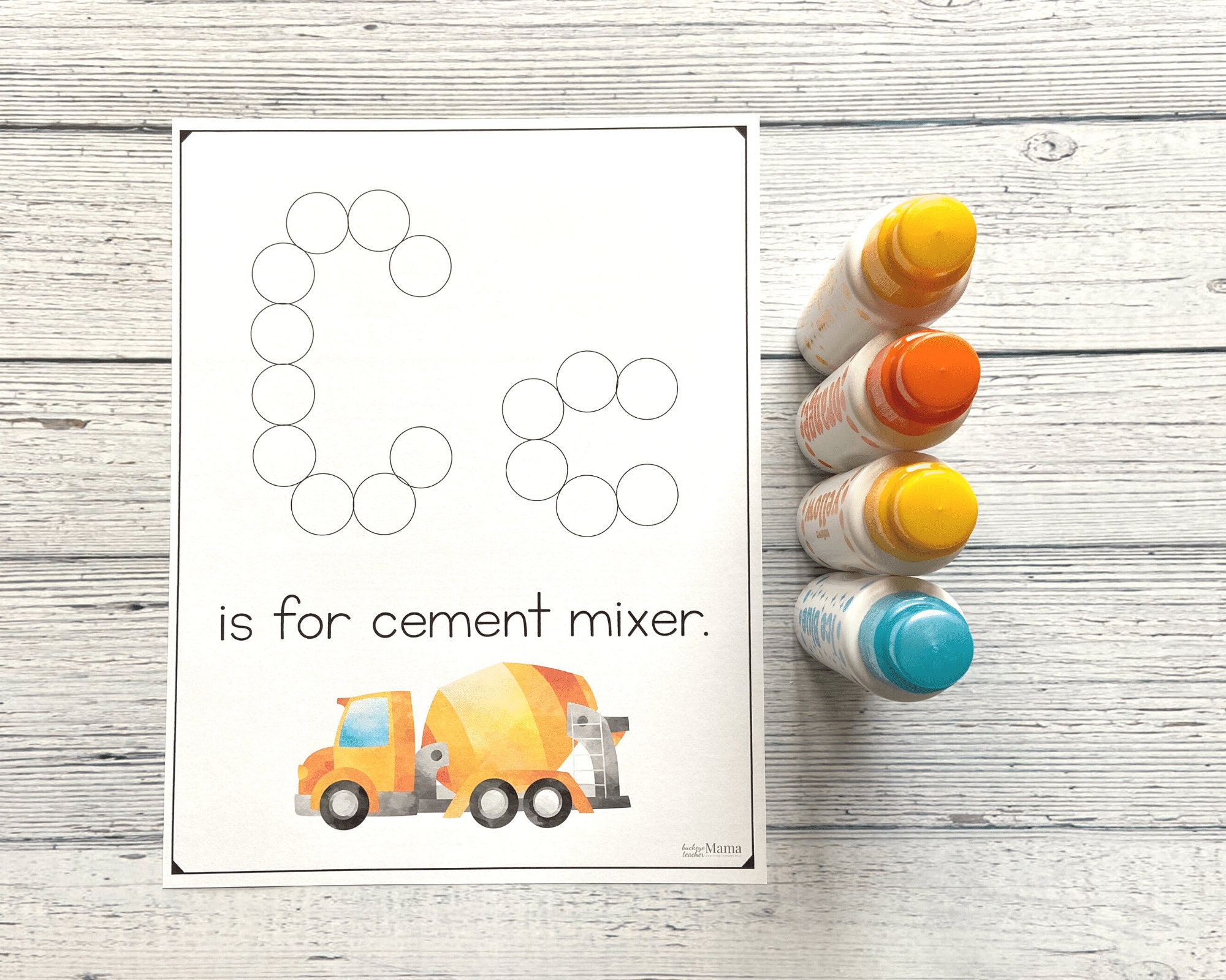 Construction Dot Marker Pages for Preschool and Kindergarten - Etsy