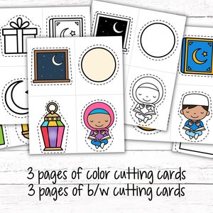 Ramadan Cutting and Tracing Pages for Preschool, Ramadan Printable ...