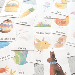 Easter Flashcards for Preschool, Printable Easter Flash Cards ...