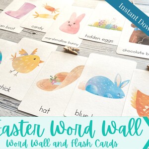 Easter Flashcards for Preschool, Printable Easter Flash Cards ...