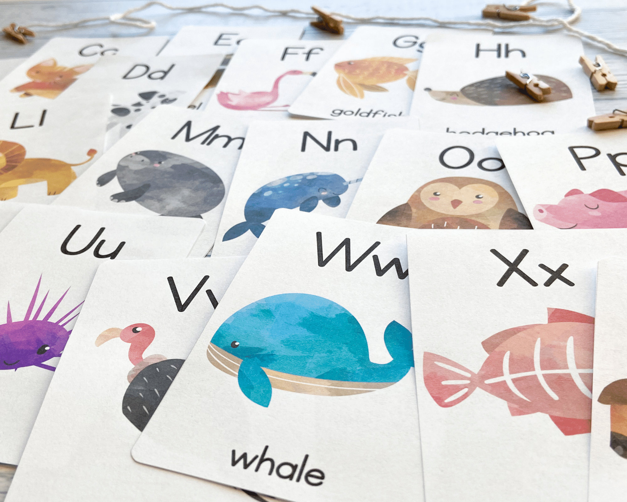 ABC Animal Flashcards for Preschool | Printable Flashcards for Toddlers ...
