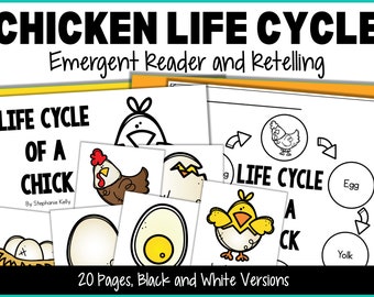 Frog Life Cycle Emergent Reader Book and Activities Preschool Printable ...