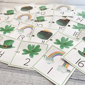 St. Patrick's Day Preschool One to One Counting Activity, St. Patrick's ...