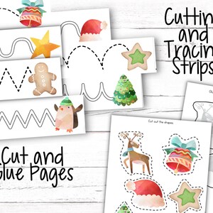 Christmas Activity Printables for Preschool, Kindergarten Printable ...