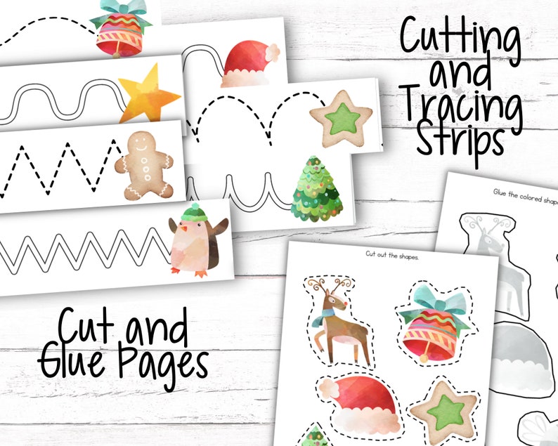 Christmas Activity Printables for Preschool, Kindergarten Printable ...