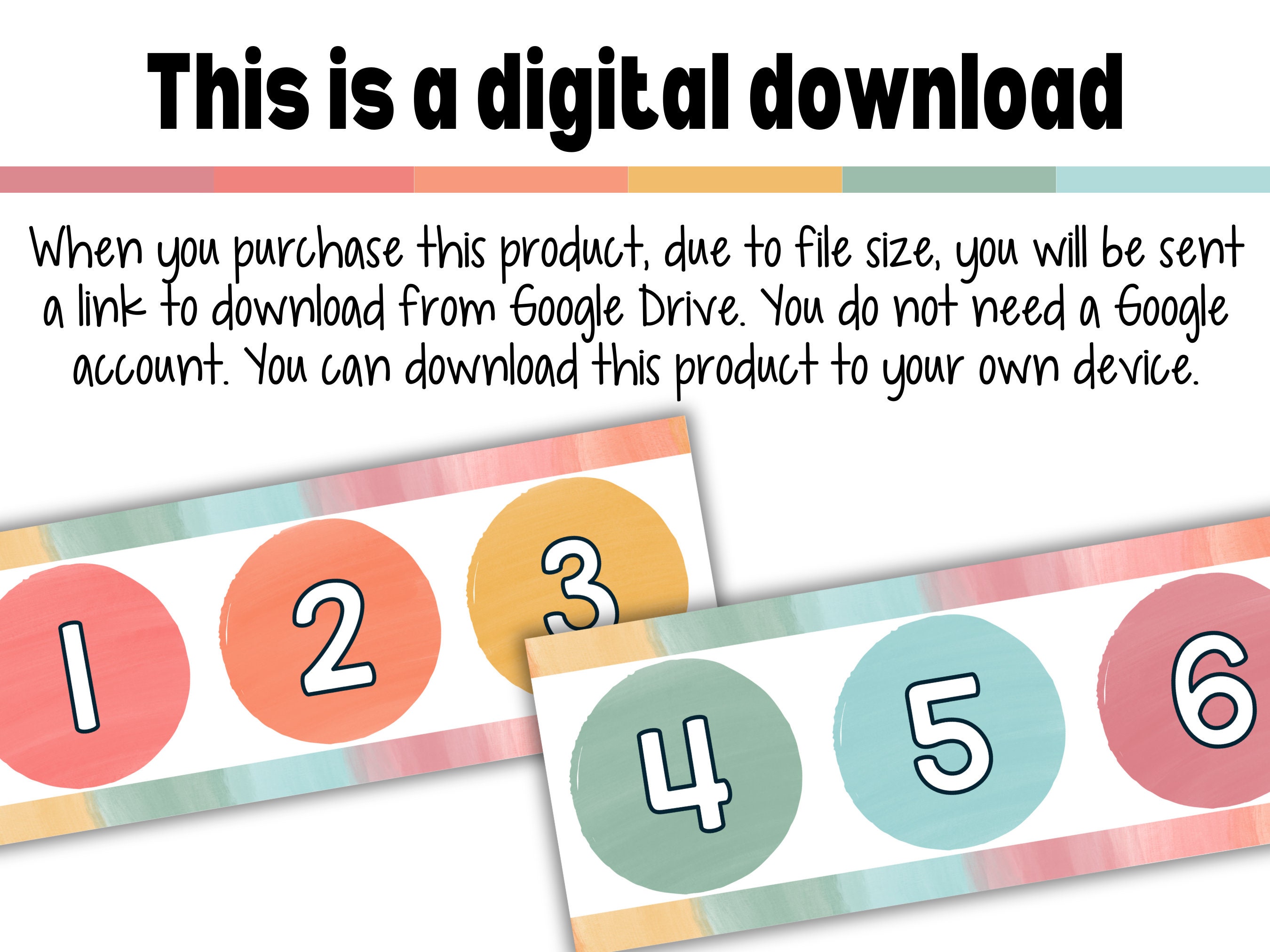 Printable Boho Numberline Posters for Classroom Decor, Boho Numbers ...