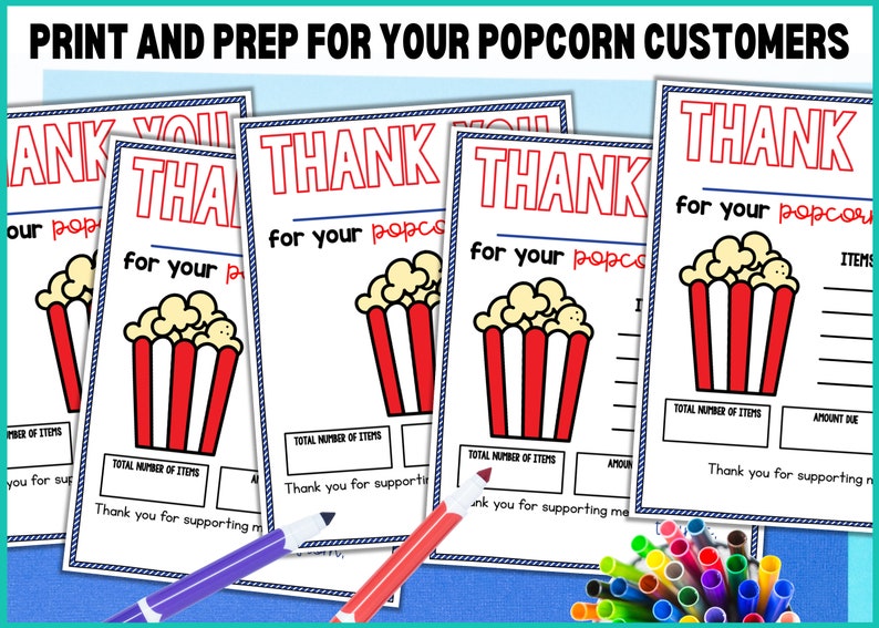 Boy Scout Thank You Cards for Popcorn, Boy Scout Popcorn Order Form ...
