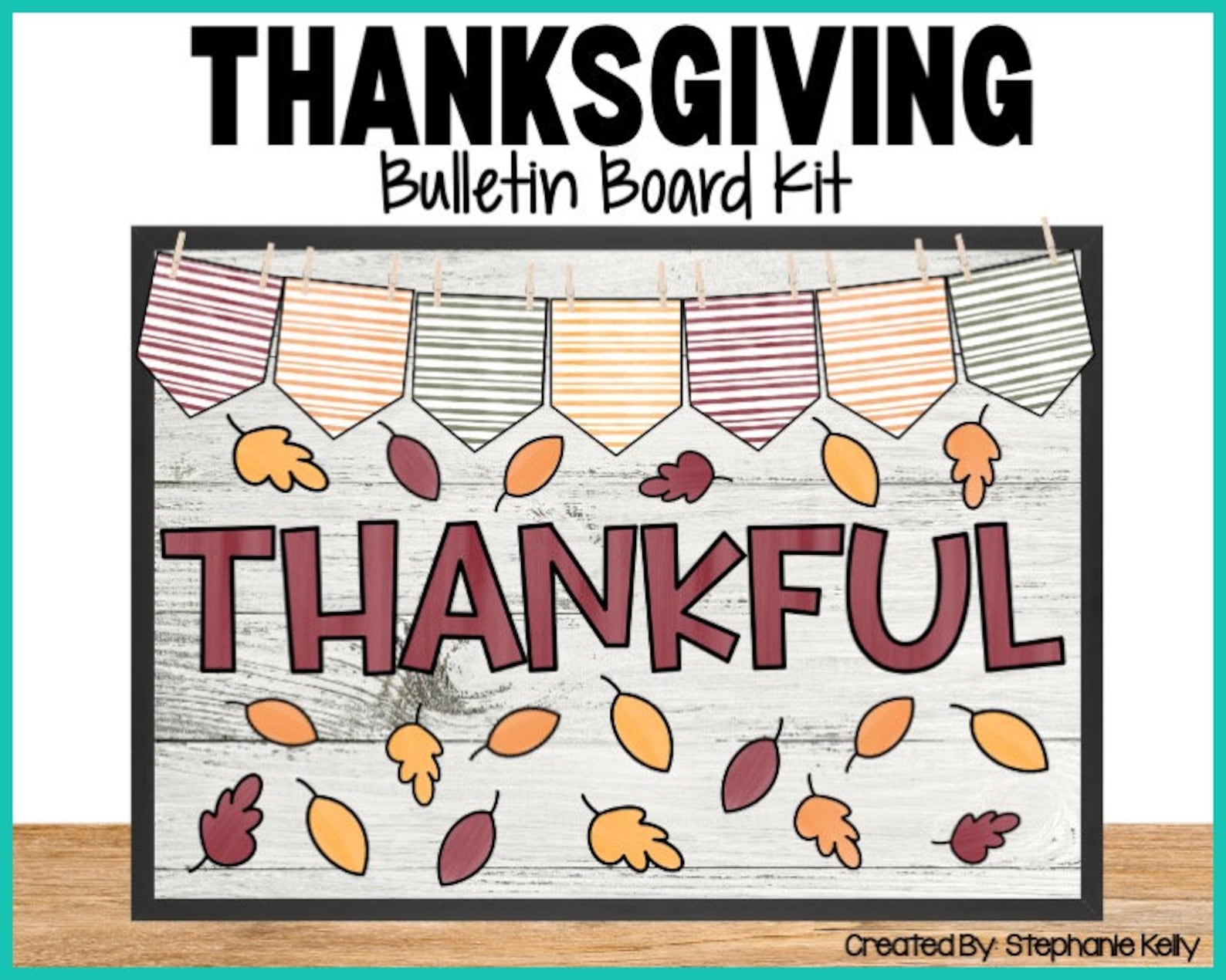 Thanksgiving Bulletin Board Set, Fall Bulletin Board Kit, Thankful ...